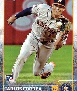 2015 Topps Update Baseball #US174 Carlos Correa Rookie Card - His official Topps Rookie Card!