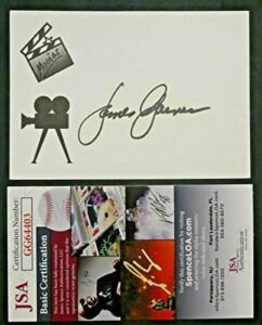 james garner actor signed index card with jsa coa