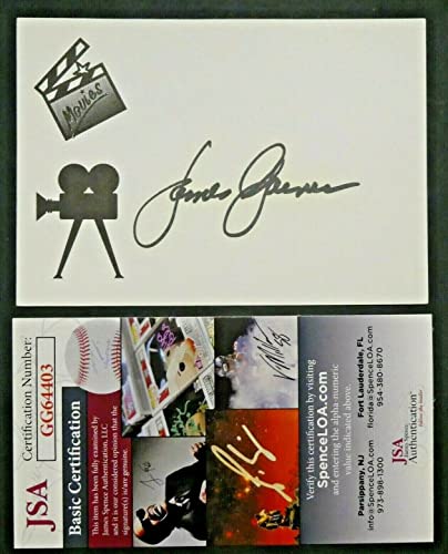 James Garner Actor Signed Index Card with JSA COA