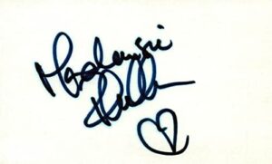 mackenzie phillips actress singer signed 3×5 index card with jsa coa