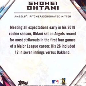 2018 Topps Fire Baseball #150 Shohei Ohtani Rookie Card