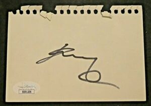 kenny g musician signed index card with jsa coa