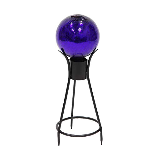 Achla Designs GBS-14S Trestle III Spiked Globe Stand, Black