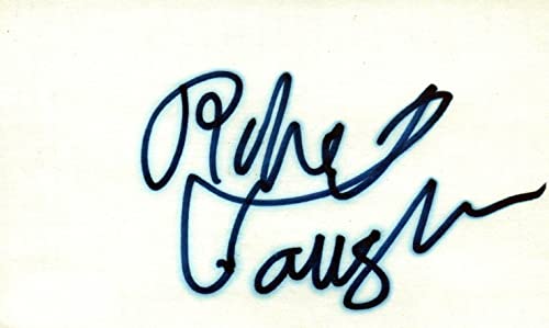 Robert Vaughn Actor Signed 3x5 Index Card with JSA COA