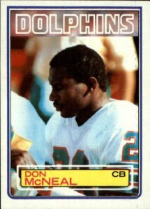 1983 topps football card #316 don mcneal