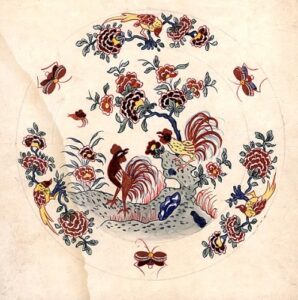 an original design for a porcelain plate