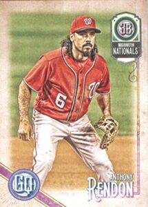 2018 topps gypsy queen #149 anthony rendon washington nationals baseball card – gotbaseballcards