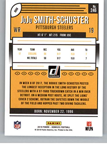 2018 Donruss #246 JuJu Smith-Schuster Steelers Football NFL