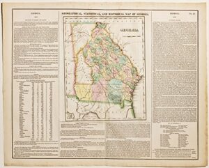 geographical, statistical & historical map of georgia