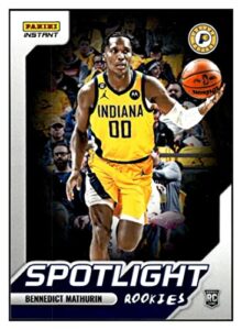 bennedict mathurin rc 2022-23 panini instant spotlight rookies /965#6 pacers nm+-mt+ nba basketball