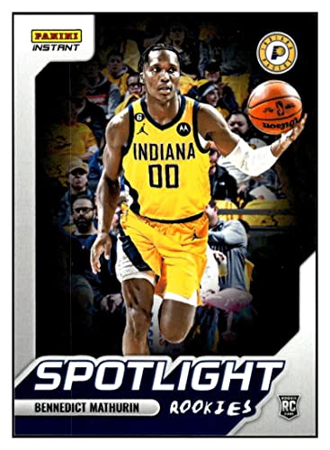 BENNEDICT MATHURIN RC 2022-23 Panini Instant Spotlight Rookies /965#6 Pacers NM+-MT+ NBA Basketball