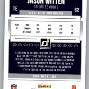 2018 Donruss Football #78 Jason Witten Dallas Cowboys Official NFL Trading Card