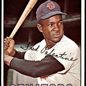 1967 Topps # 64 Fred Valentine Washington Senators (Baseball Card) EX Senators