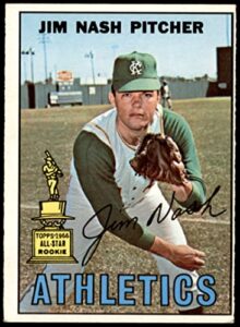 1967 topps # 90 jim nash kansas city athletics (baseball card) vg athletics