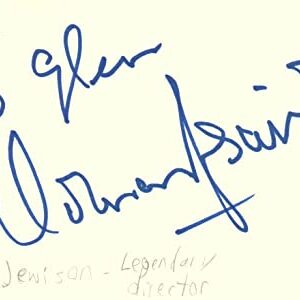 Norman Jewison Legendary Director Movie TV Autographed Signed Index Card JSA COA