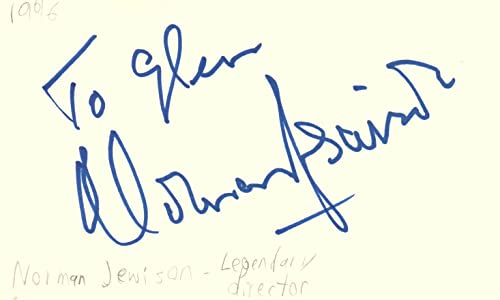 Norman Jewison Legendary Director Movie TV Autographed Signed Index Card JSA COA