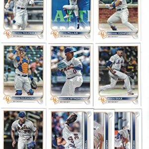 New York Mets / 2022 Topps Baseball Team Set (Series 1 and 2) with (20) Cards. PLUS 2021 Topps Mets Baseball Team Set (Series 1 and 2) with (24) Cards. ***INCLUDES (3) Additional Bonus Cards of Former Mets Greats Dwight Gooden, David Cone and Darryl Straw