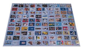 1995 dart pepsi-cola trading cards trading card uncut sheet (100 cards)