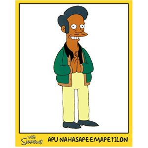 the simpsons (tv series 1989 – ) 8 inch x 10 inch photograph “apu nahasapeemapetilon” kn