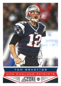 2013 tom brady card 123 tom brady m (mint)