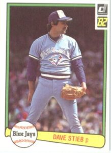 1982 donruss baseball card #52 dave stieb