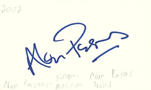 Alan Parsons Singer Alan Parsons Project Band Music Signed Index Card JSA COA