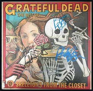 grateful dead band signed authentic album autograph with certificate of authenticity