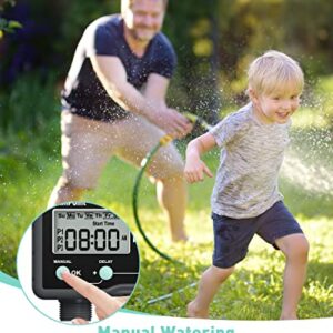 RAINPOINT Sprinkler Timer, Hose Timer with 3 Individual Programs, Water Timer for Garden Hose Faucet, Programmable Automatic/Manual Irrigation System, for Specific Days or Daily Outdoor Lawn Watering