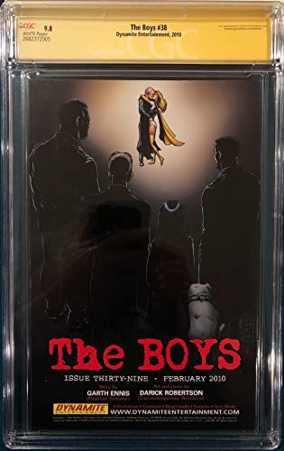 GARTH ENNIS SIGNED THE BOYS #38 CGC 9.8 SS COMIC BOOK CBCS PREACHER ALIEN HOMAGE