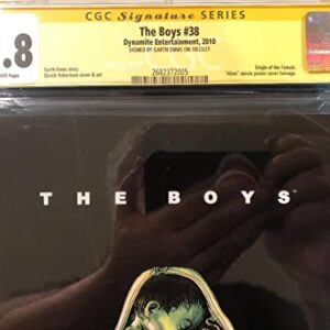 GARTH ENNIS SIGNED THE BOYS #38 CGC 9.8 SS COMIC BOOK CBCS PREACHER ALIEN HOMAGE