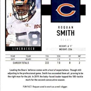 2020 Score #212 Roquan Smith Chicago Bears NFL Football Card NM-MT