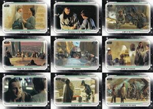 star wars skywalker saga 2019 topps complete base card set of 100