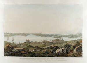 part of the harbour of port jackson, and the country between sydney and the blue mountains, new south wales