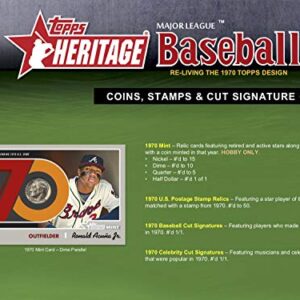 2019 Topps Heritage Baseball Hobby Box (24 Packs/9 Cards: 1 Autograph or Relic)