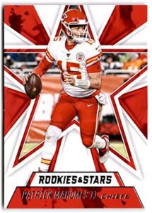 2020 panini rookies and stars #40 patrick mahomes ii kansas city chiefs