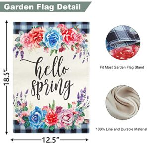 Seasonal Garden Flags Set Set of 12 Double Sided 12x18 Inch 4th of July Garden Flags Holiday Yard Flags, Summer Welcome Garden Flags Small Yard Flags for All Seasonal for Outside Home Decorations