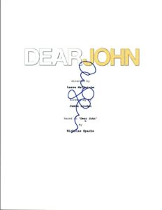 amanda seyfried signed autographed dear john movie script coa vd