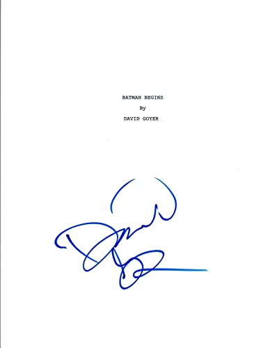 David Goyer Signed Autographed BATMAN BEGINS Movie Script COA VD