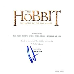 Richard Armitage Signed THE HOBBIT THE BATTLE OF THE FIVE ARMIES Movie Script VD