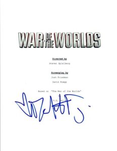 dakota fanning signed autographed war of the worlds movie script coa vd