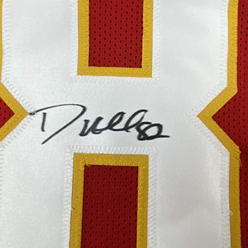 Autographed/Signed Dante Hall Kansas City Red Football Jersey PSA/DNA COA