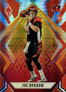 football nfl 2020 panini phoenix fire burst #101 joe burrow rc bengals