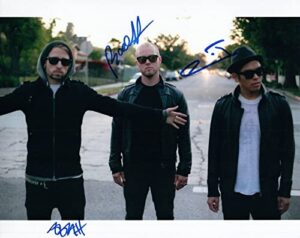 the glitch mob signed autographed 8×10 photo full group edm coa vd