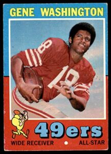 1971 topps # 165 gene washington san francisco 49ers (football card) vg 49ers stanford