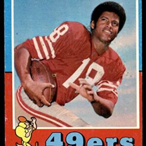 1971 Topps # 165 Gene Washington San Francisco 49ers (Football Card) VG 49ers Stanford