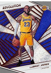 2018-19 panini revolution basketball #40 lebron james los angeles lakers official nba trading card by panini