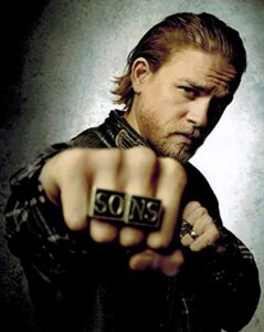 sons of anarchy charlie hunnam as jackson “jax” teller punching 8 x 10 photo