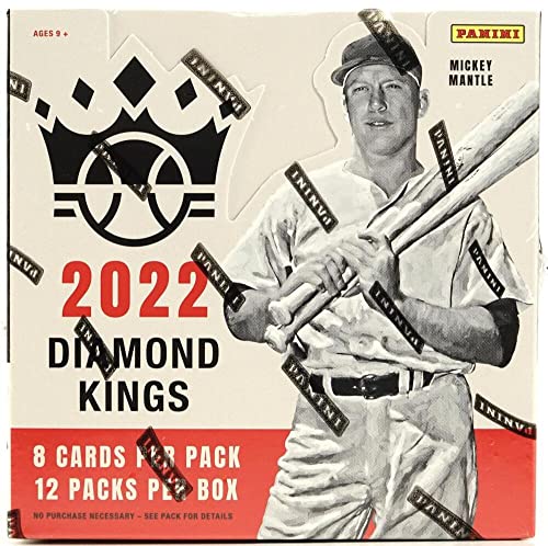 2022 Panini Donruss Diamond Kings Baseball Hobby Box (12 Packs/8 Cards: 1 Auto, 1 Mem)