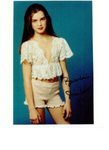 brooke shields 8 x 10 celebity photo autograph