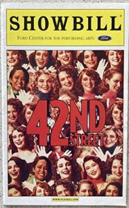 brand new color playbill from 42nd street the 2001 revival starring, michael cumpsty christine ebersole kate levering mary testa